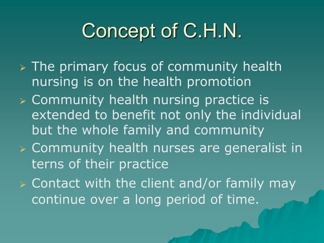 Concepts of community health and community health nursing | PPTX
