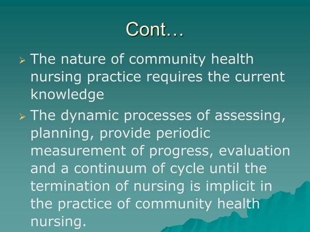 Concepts of community health and community health nursing | PPTX