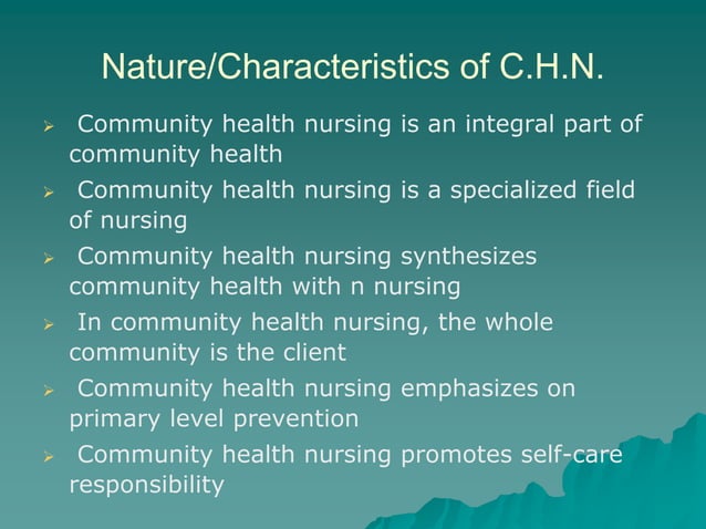 Concepts of community health and community health nursing | PPTX