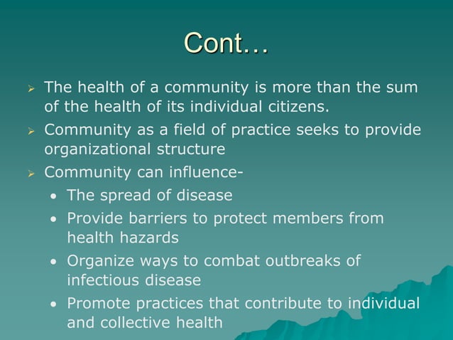 Concepts of community health and community health nursing | PPTX