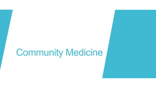 Concepts of Community med & Public health | PPTX
