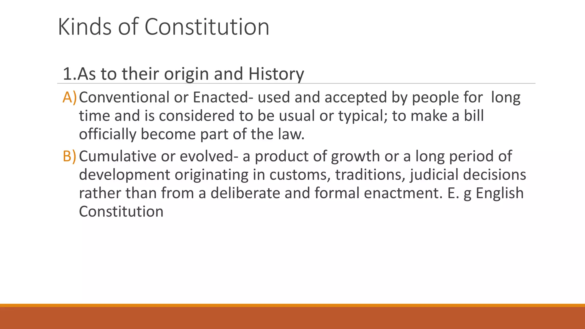 Concepts of constitution | PPTX