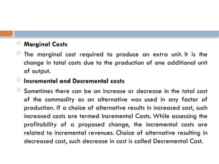Concepts of cost Power Point Presentation | PPTX