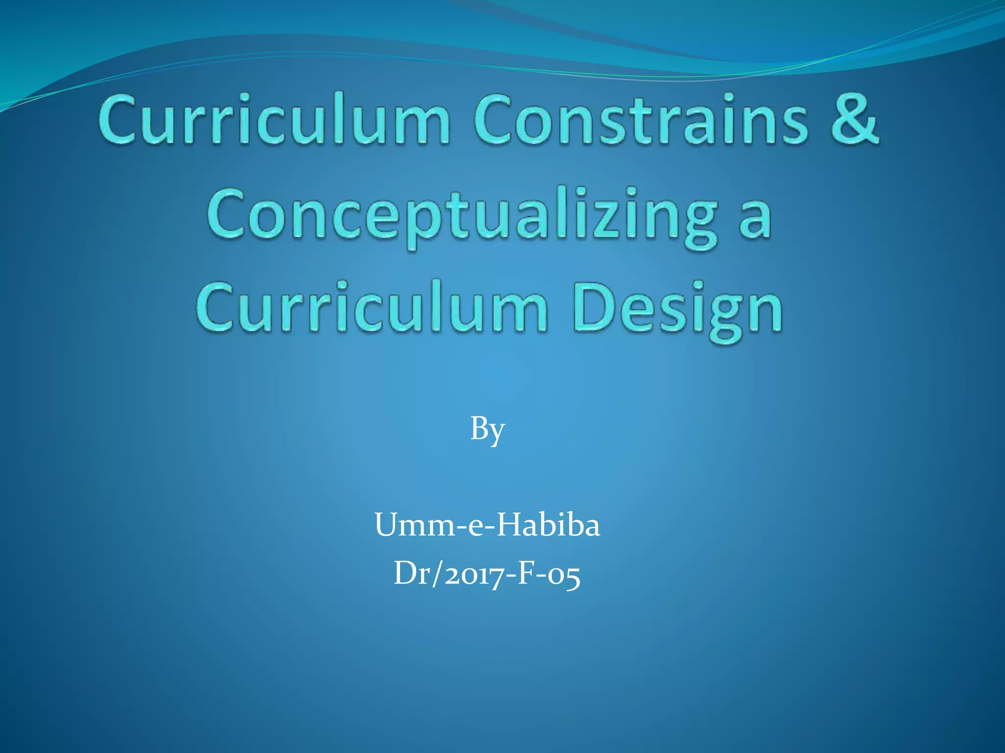 Concepts of curriculum | PPT
