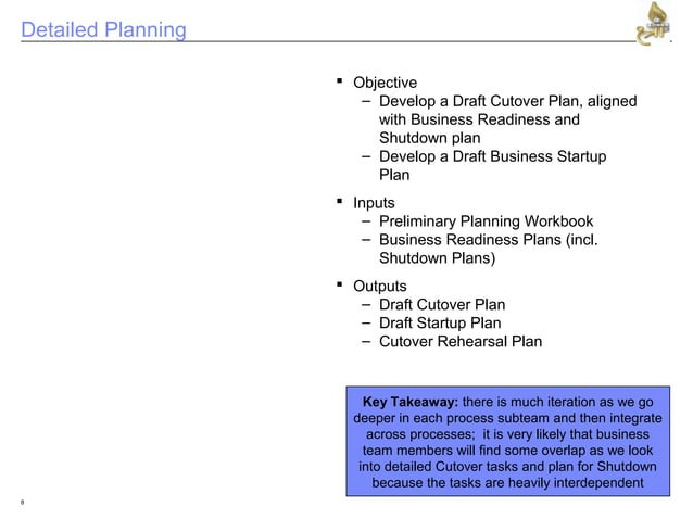 Concepts of cutover planning and management | PPT