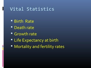 Concepts of demography | PPT