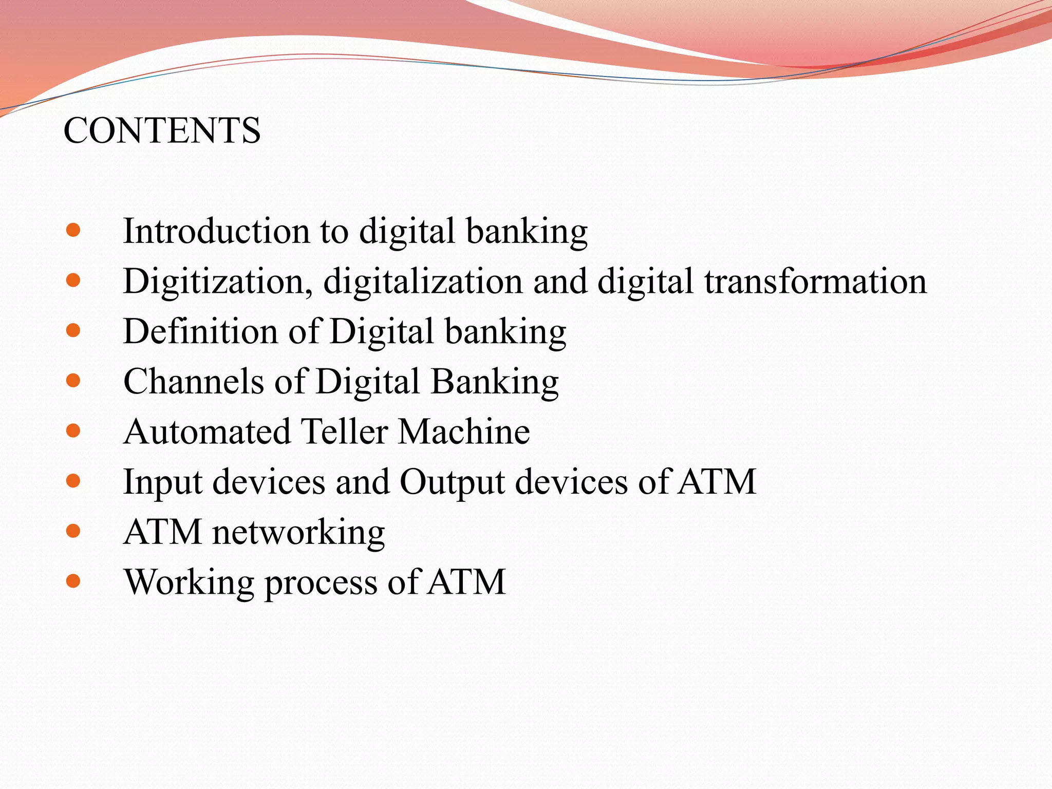 Concepts of Digital Banking | PPTX