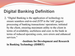 Concepts of Digital Banking | PPTX