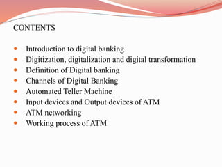 Concepts of Digital Banking | PPTX