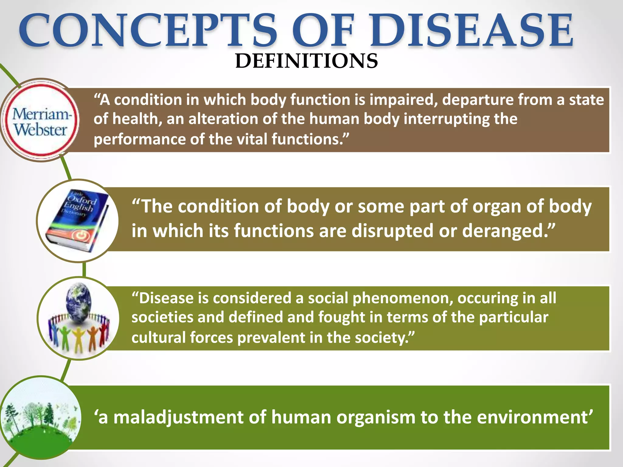 Concepts of disease | PPTX