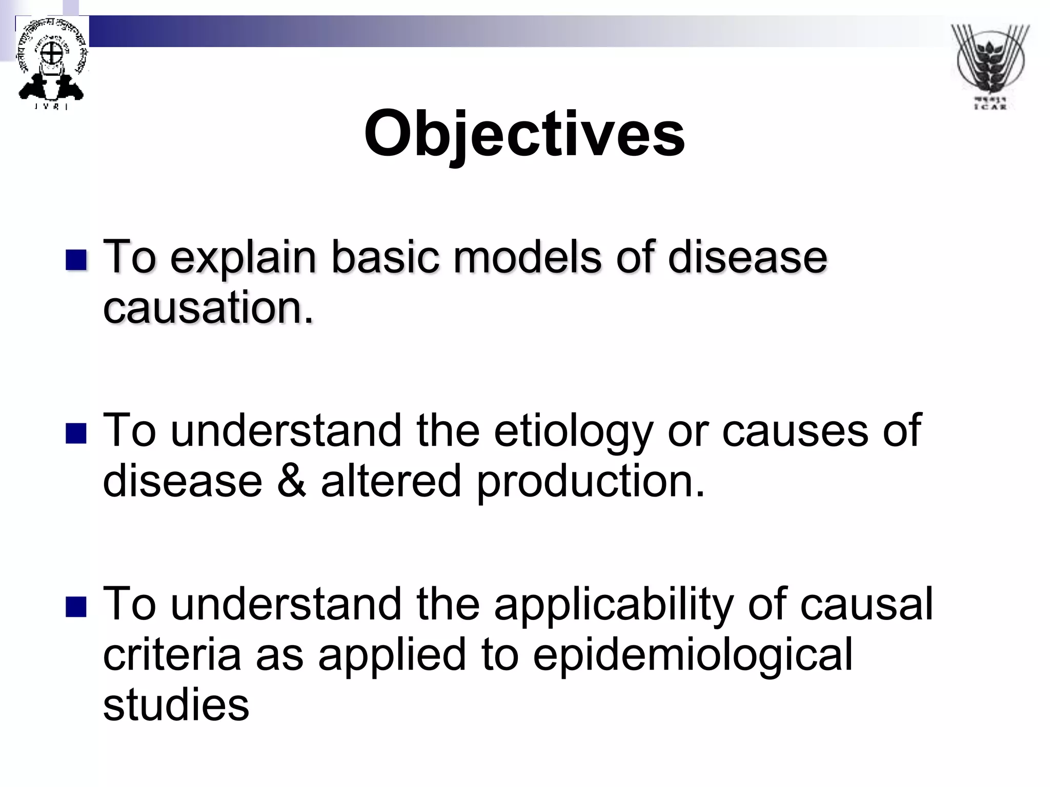 Concepts of disease causation | PPTX