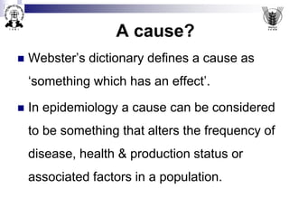 Concepts of disease causation | PPTX