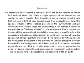 Concepts of ecosystem | PPTX