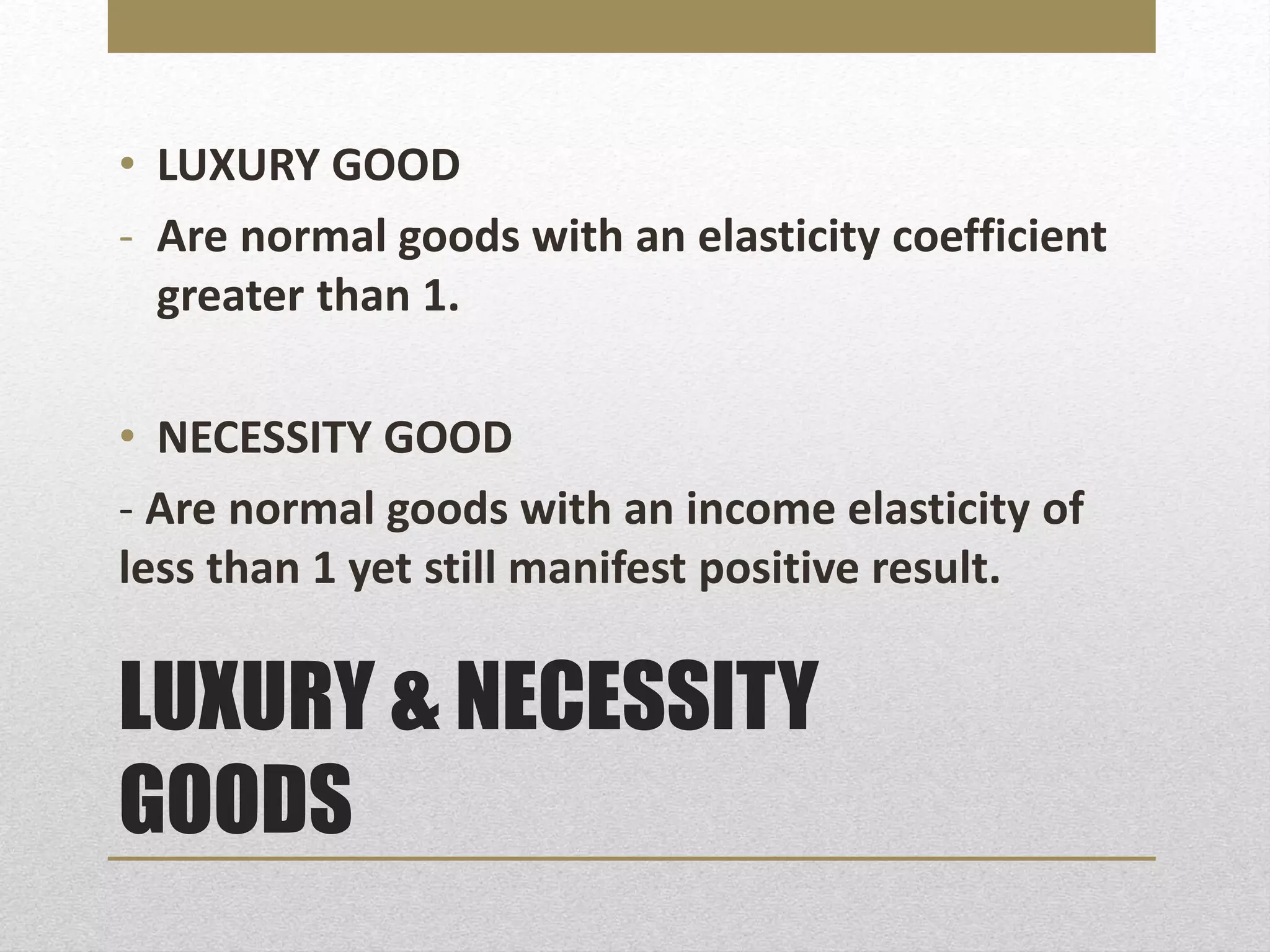 Concepts of elasticity | PPTX