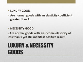 Concepts of elasticity | PPTX