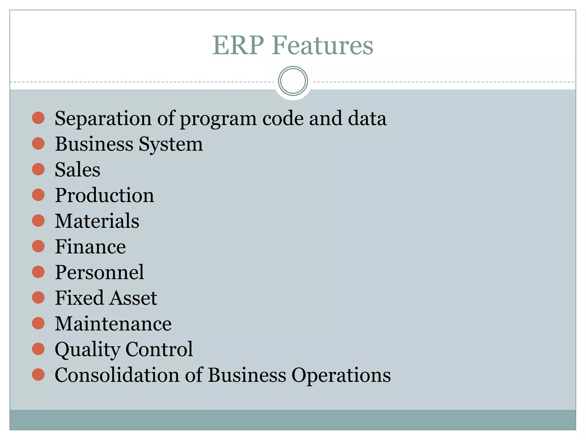 Concepts of erp | PPTX