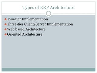 Concepts of erp | PPTX