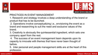 Concepts of event management | PPT