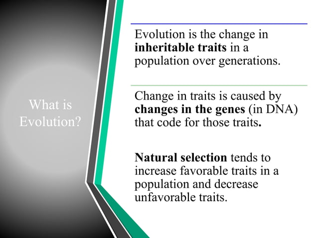 Concepts of Evolution.pptx | Biological Sciences | Science