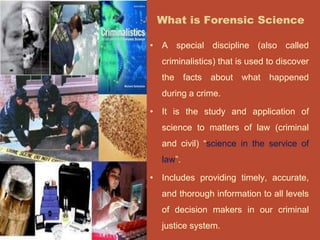 Concepts of Forensic Science for Lawyers | PPTX