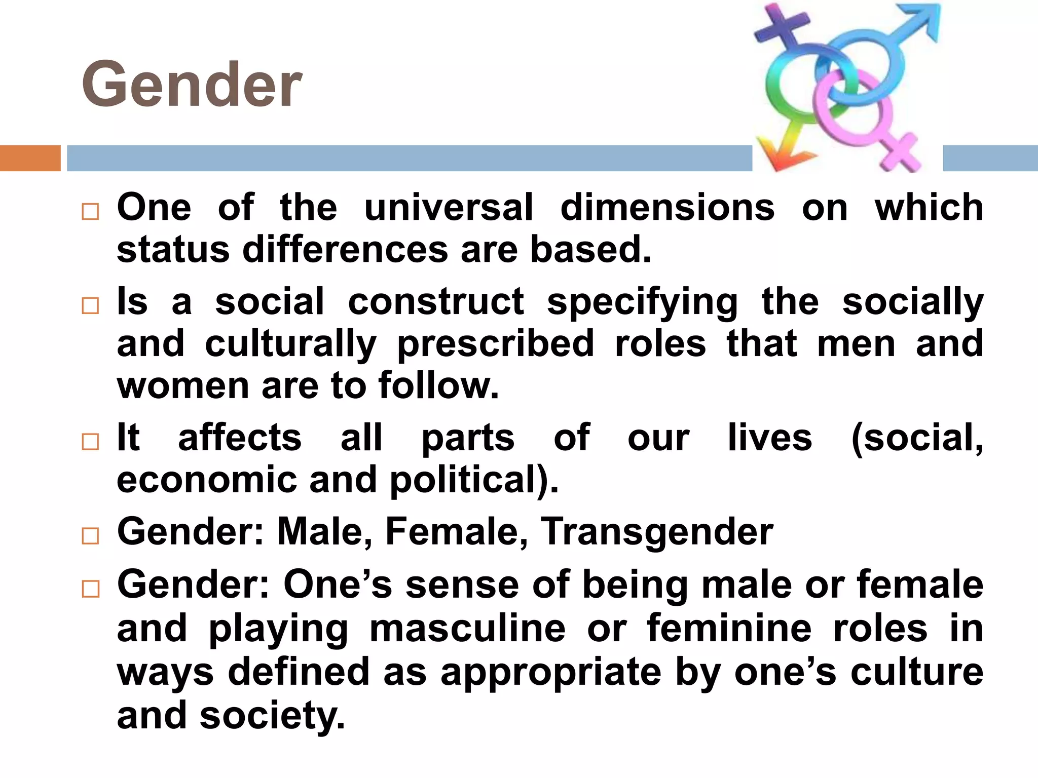 Concepts of gender | PPTX