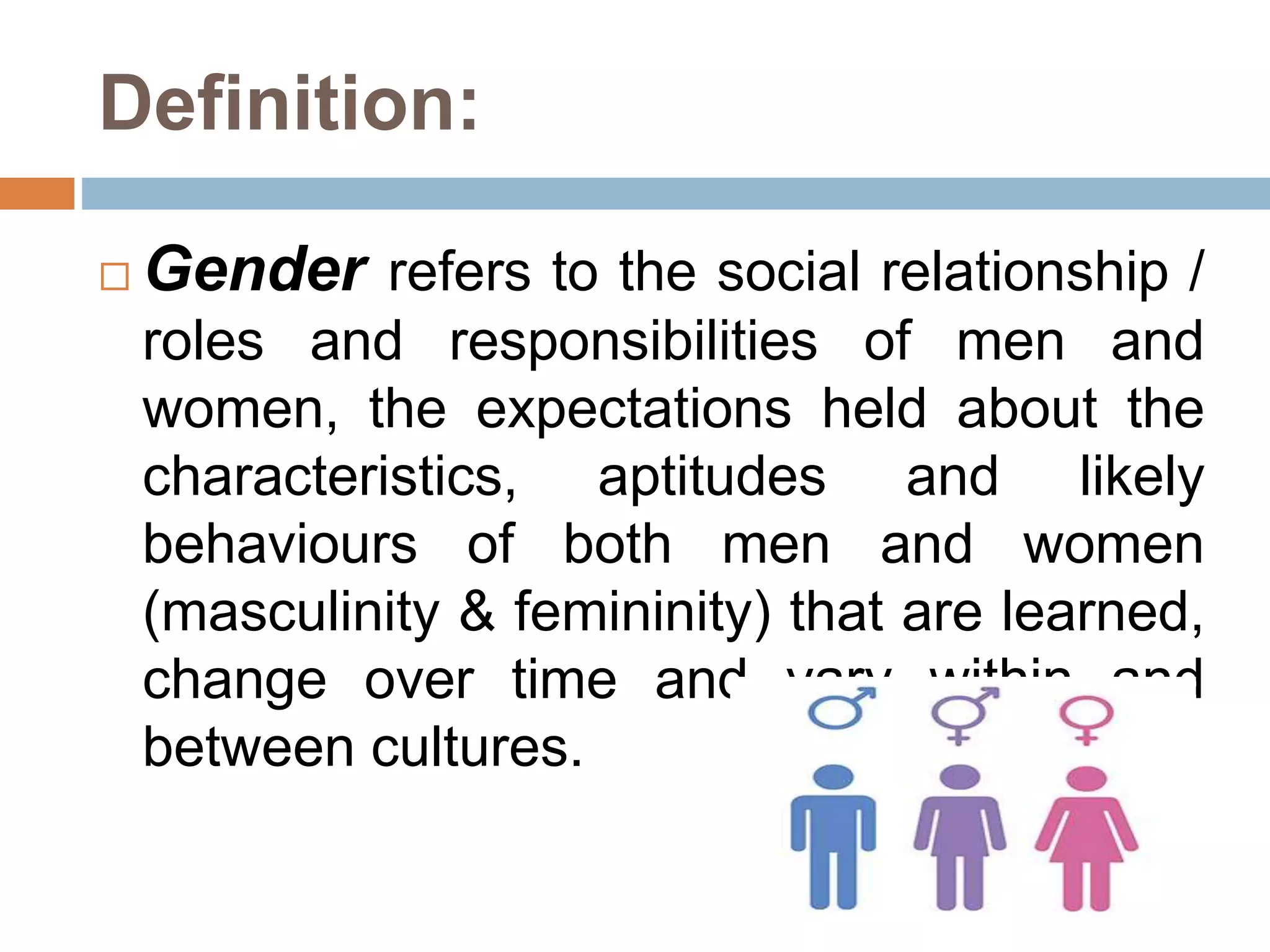 Concepts of gender | PPTX