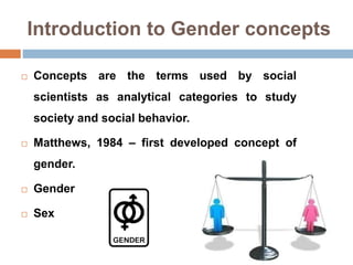 Concepts of gender | PPTX