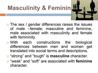 Concepts of gender | PPTX