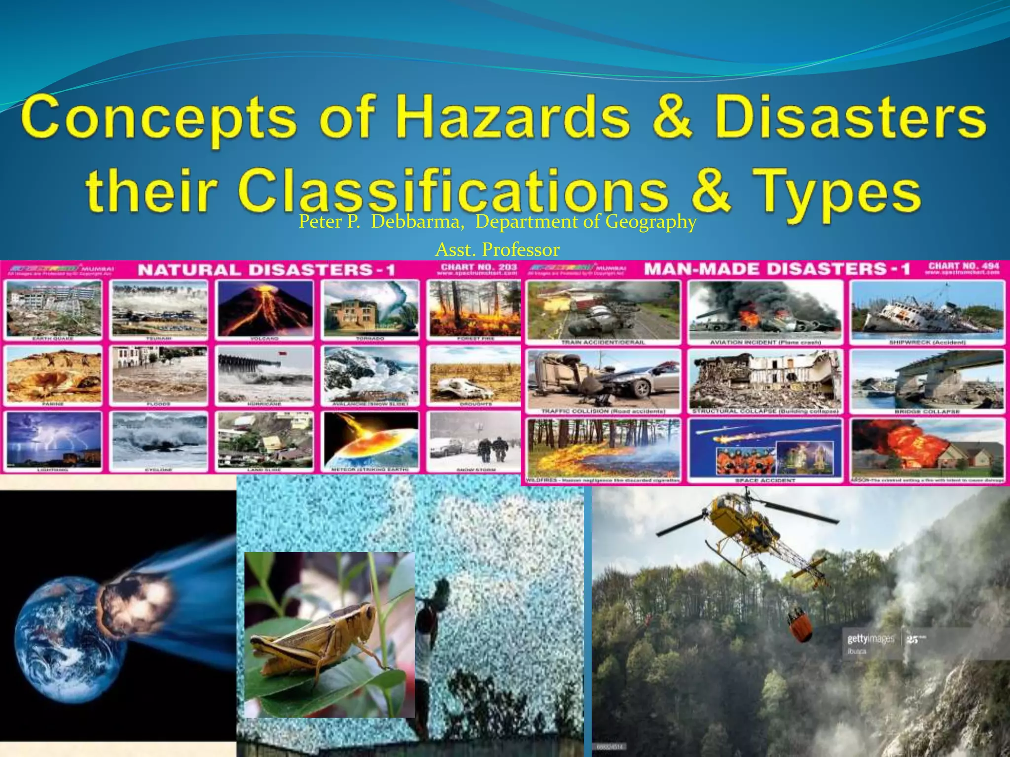 Concepts of hazard, disasters, their classification and types | PPTX