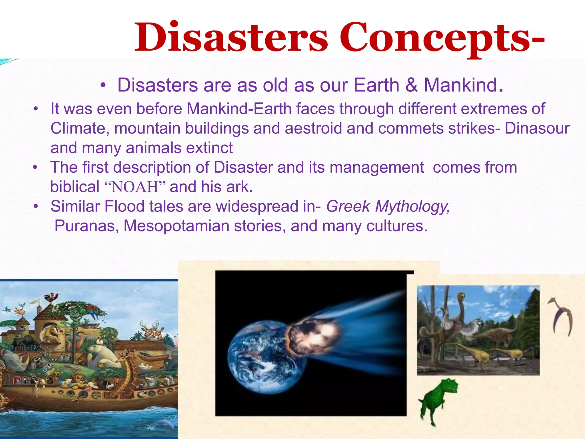 Concepts of hazard, disasters, their classification and types | PPTX