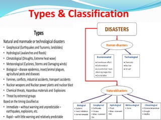 Concepts of hazard, disasters, their classification and types | PPTX