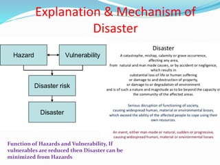Concepts of hazard, disasters, their classification and types | PPTX
