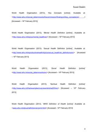 Concepts of health | PDF