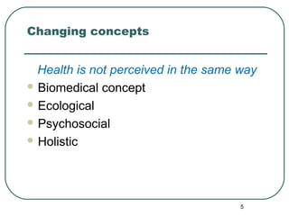 Concepts of health | PPT