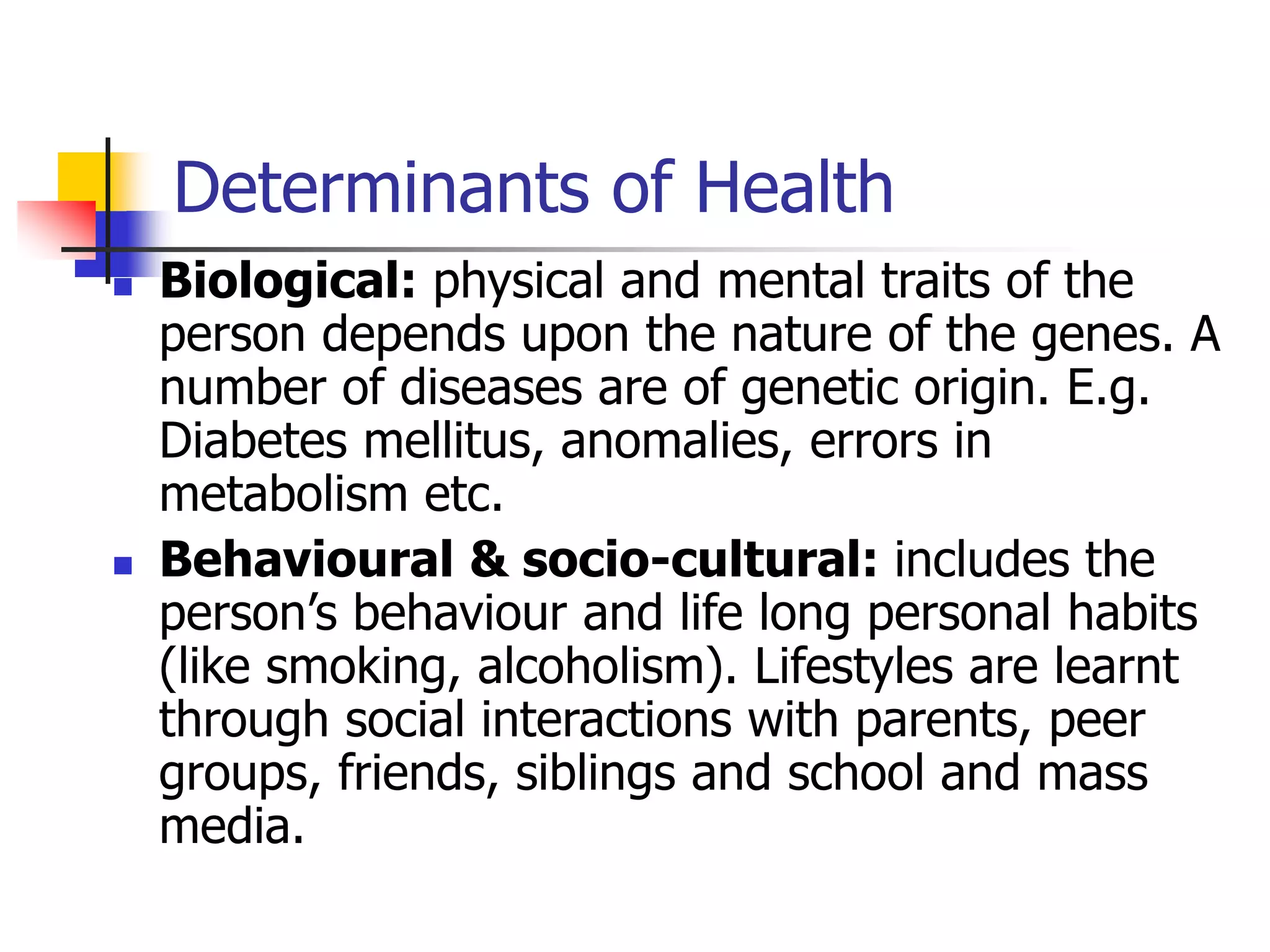 Concepts of health and disease | PPT