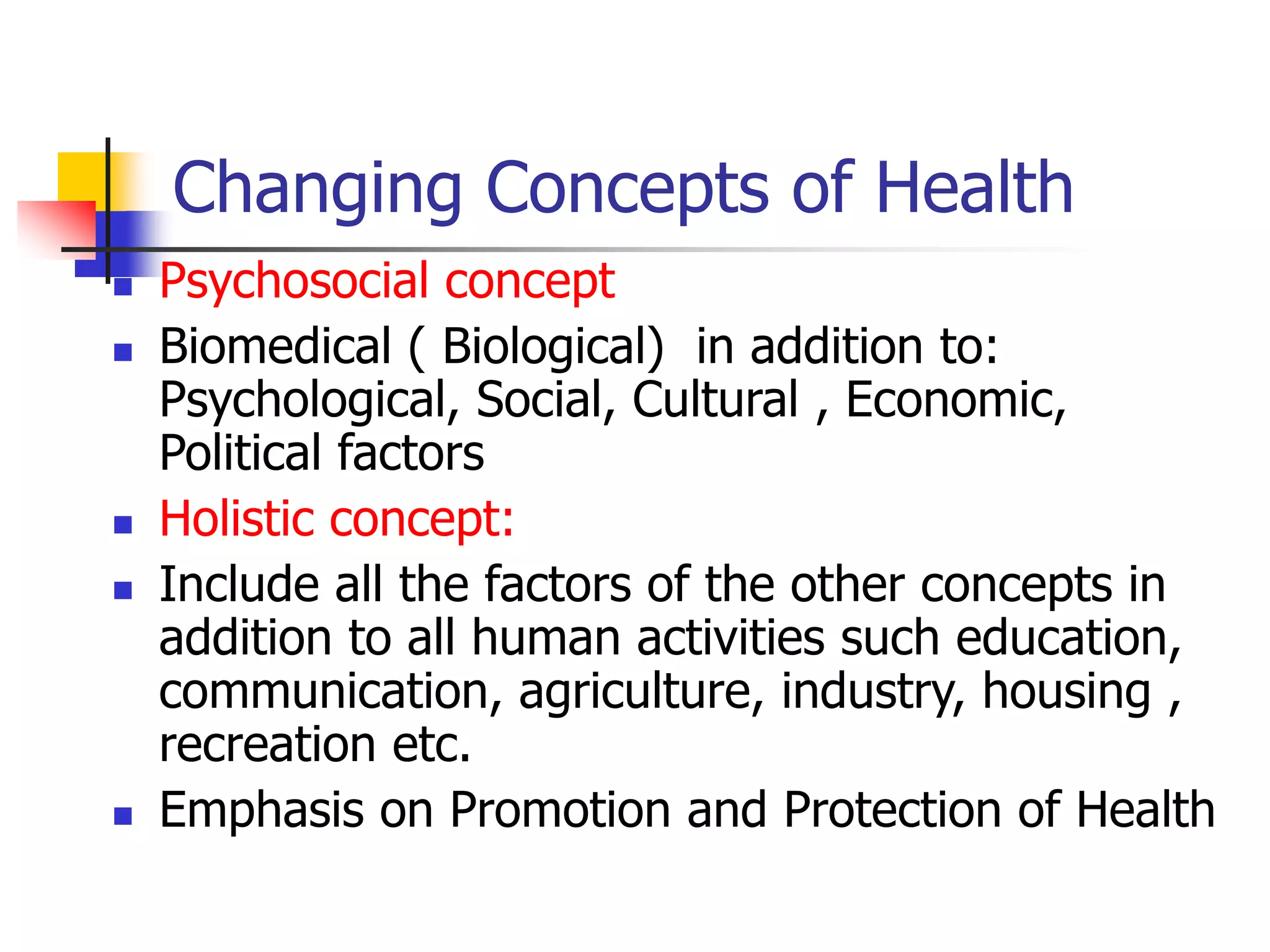 Concepts of health and disease | PPT