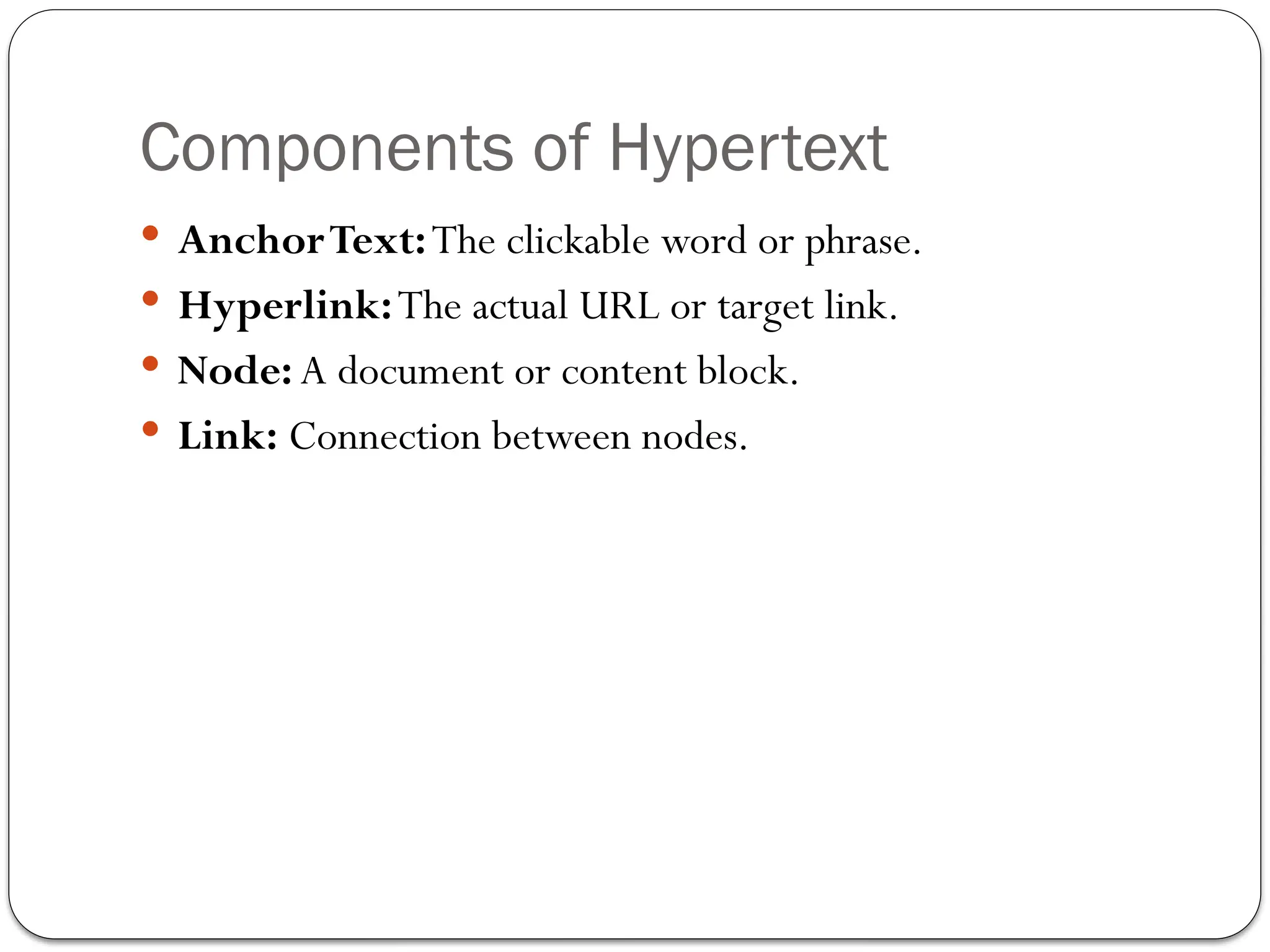 Understanding the Core Concepts of Hypertext | PPTX