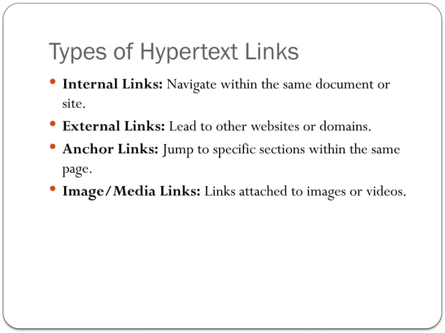 Understanding the Core Concepts of Hypertext | PPTX