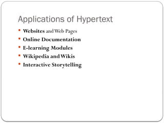 Understanding the Core Concepts of Hypertext | PPTX
