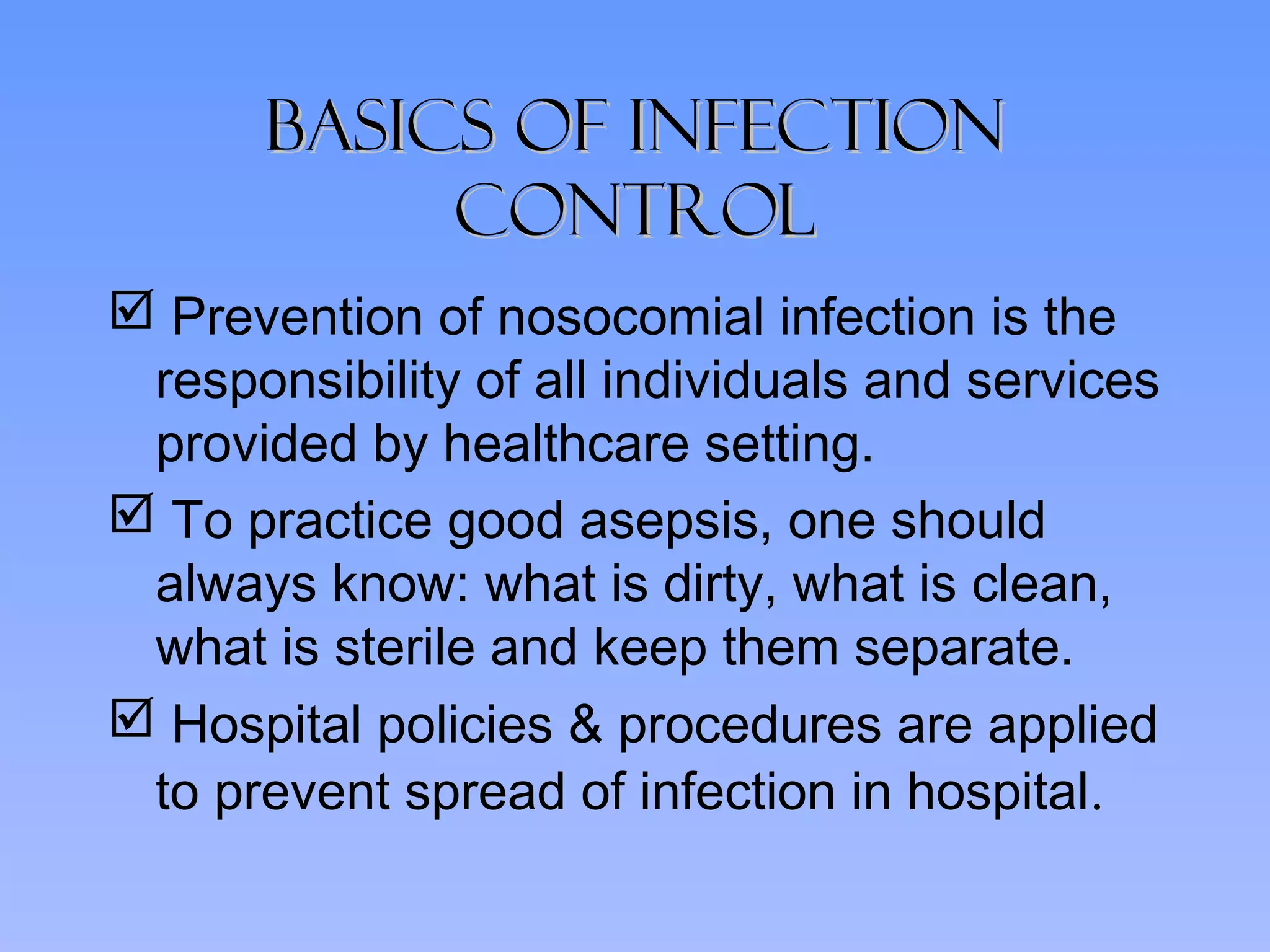 Concepts of infection control main - copy | PPT | Infectious Diseases ...