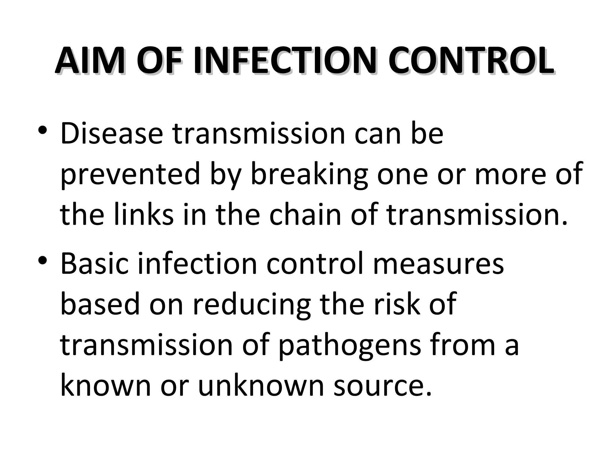 Concepts of infection control | PPT