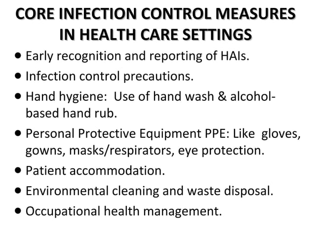 Concepts of infection control | PPT