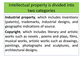 Concepts of intellectual property (ip) | PPTX