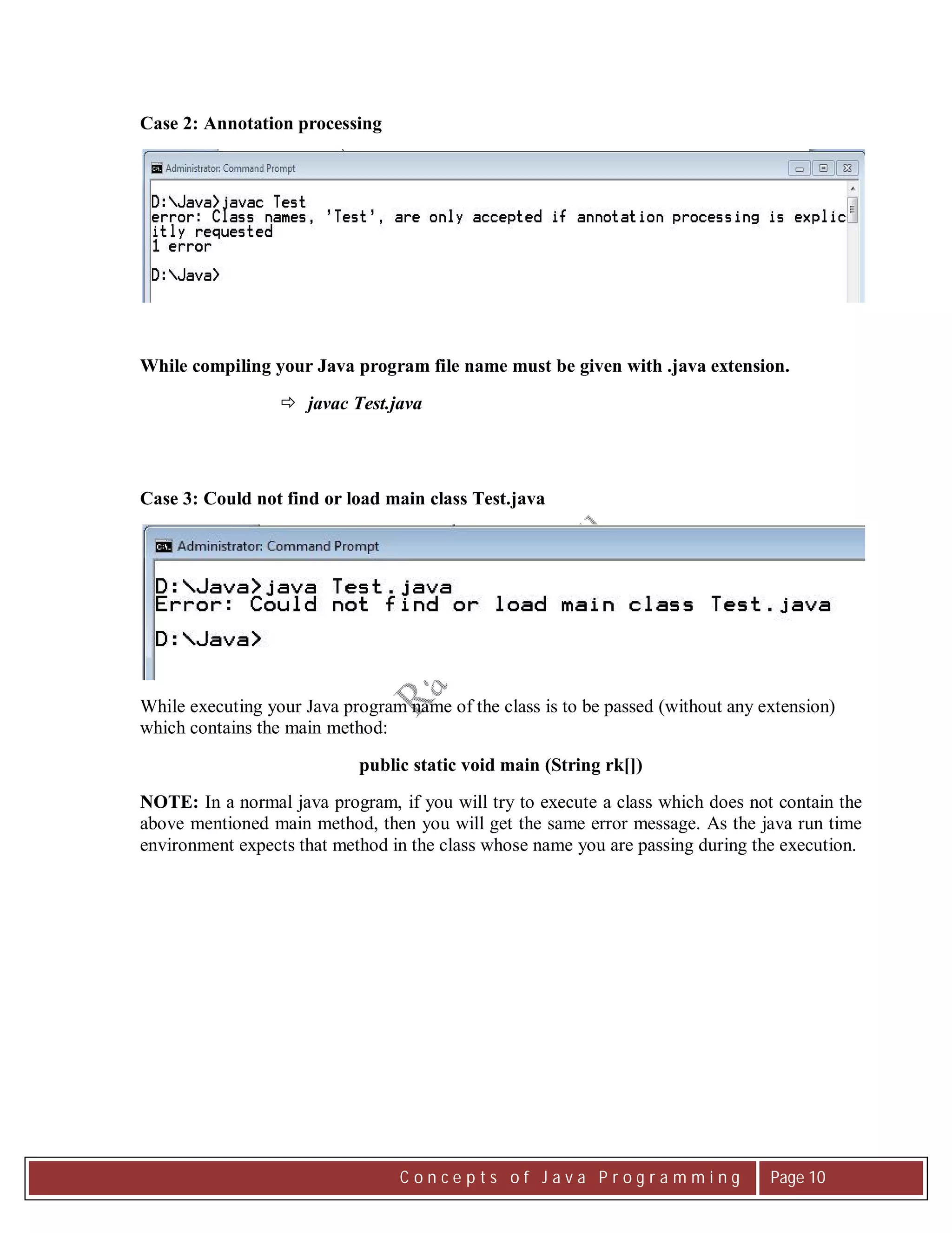 Common Programming Errors by Beginners in Java | PDF Common Programming Errors by Beginners in Java | PDF