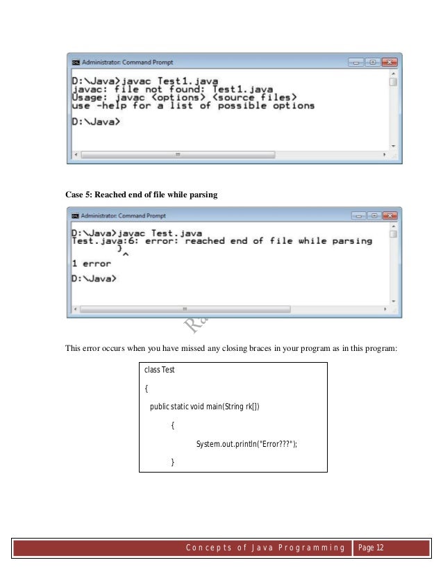 Common Programming Errors By Beginners In Java common-programming-errors-by-beginners-in-java