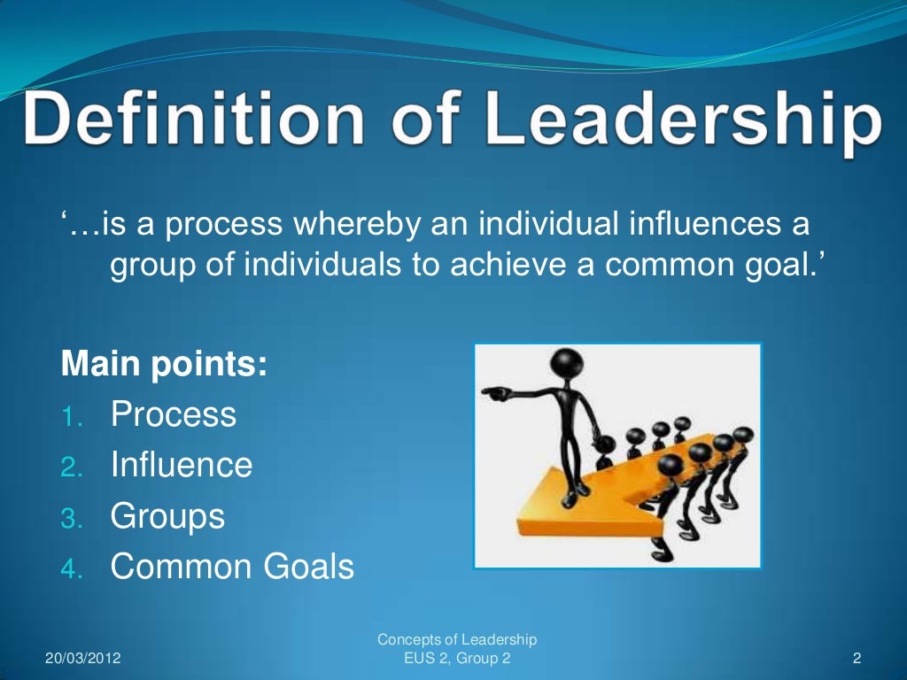 Concepts of leadership