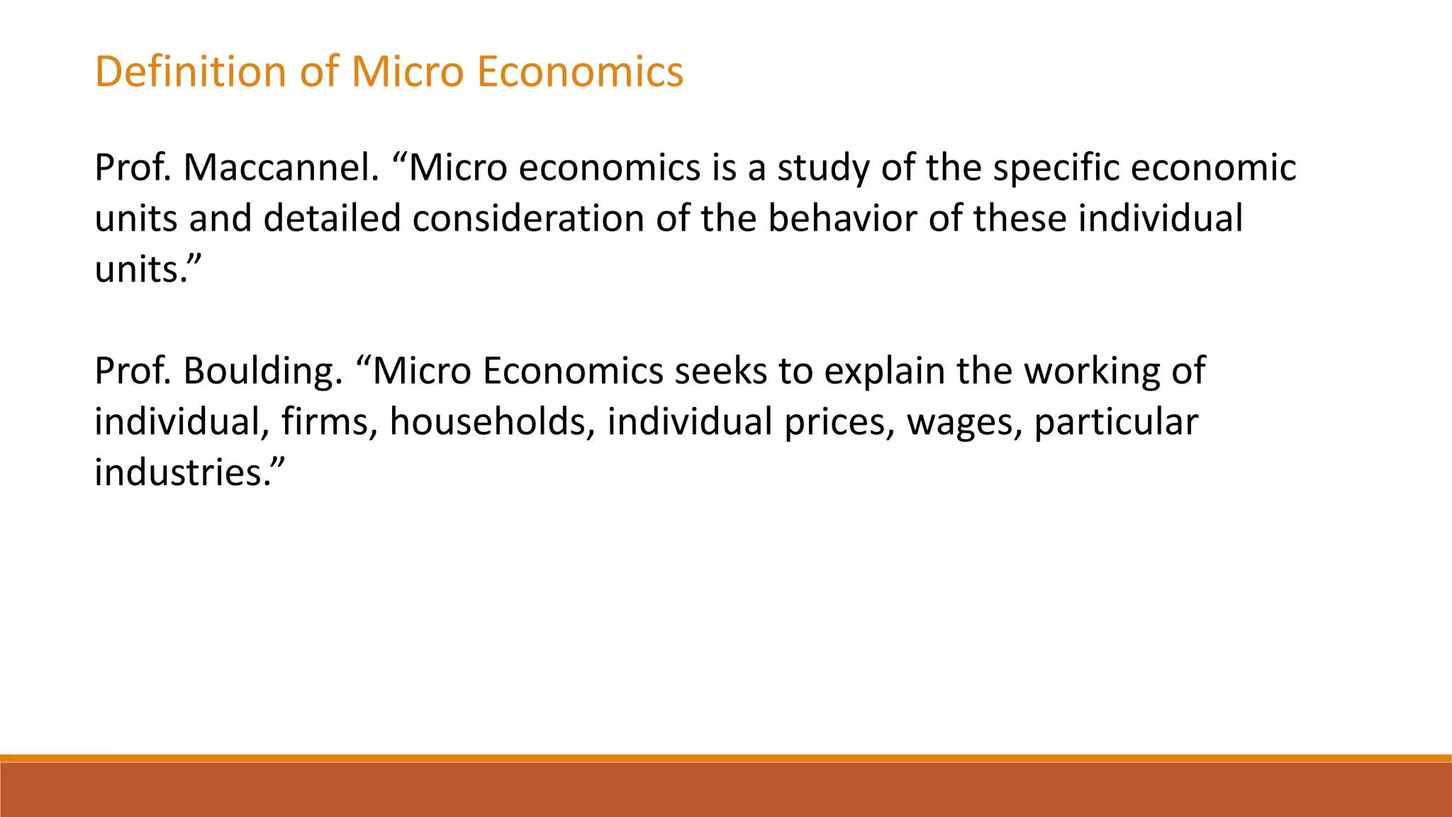 Concepts of micro and macro economics | PPTX