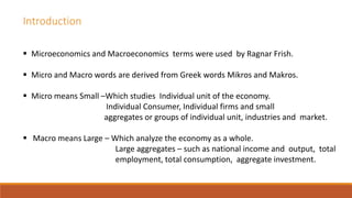 Concepts of micro and macro economics | PPTX