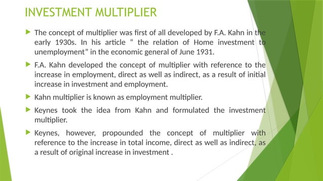 Concepts of Multiplier ppt for itep.pptx | Business Accounting ...