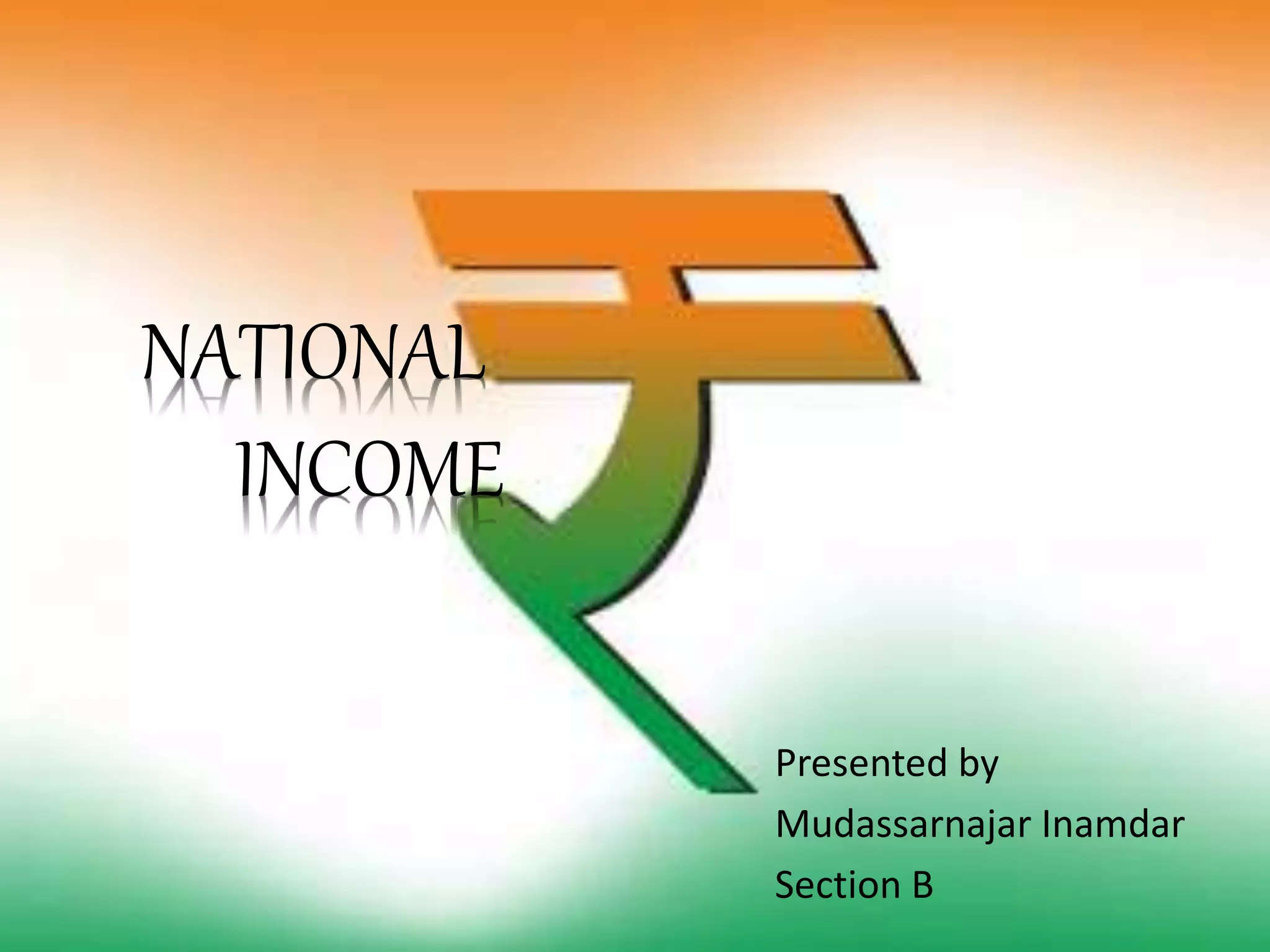 Concepts of national income | PPTX